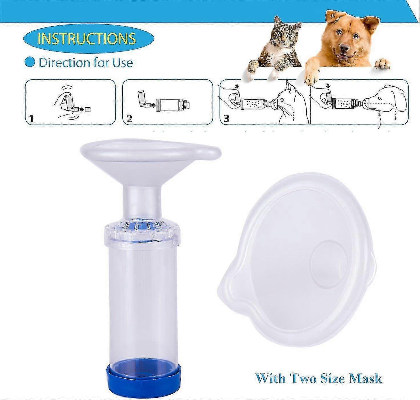 Veterinary Animals Aerosol Chamber Pet Asthma Inhaler Spacer Devices ...