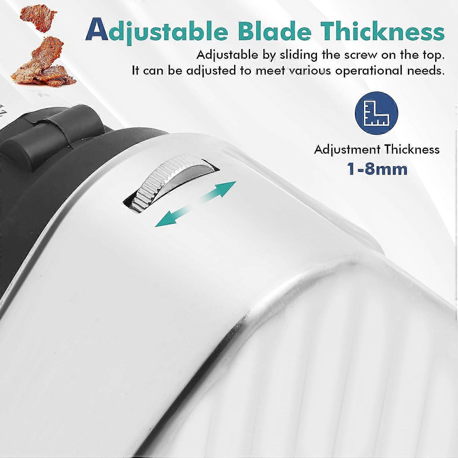 120 W electric pike knife with 2 blades and adjustable thickness from 1 ...