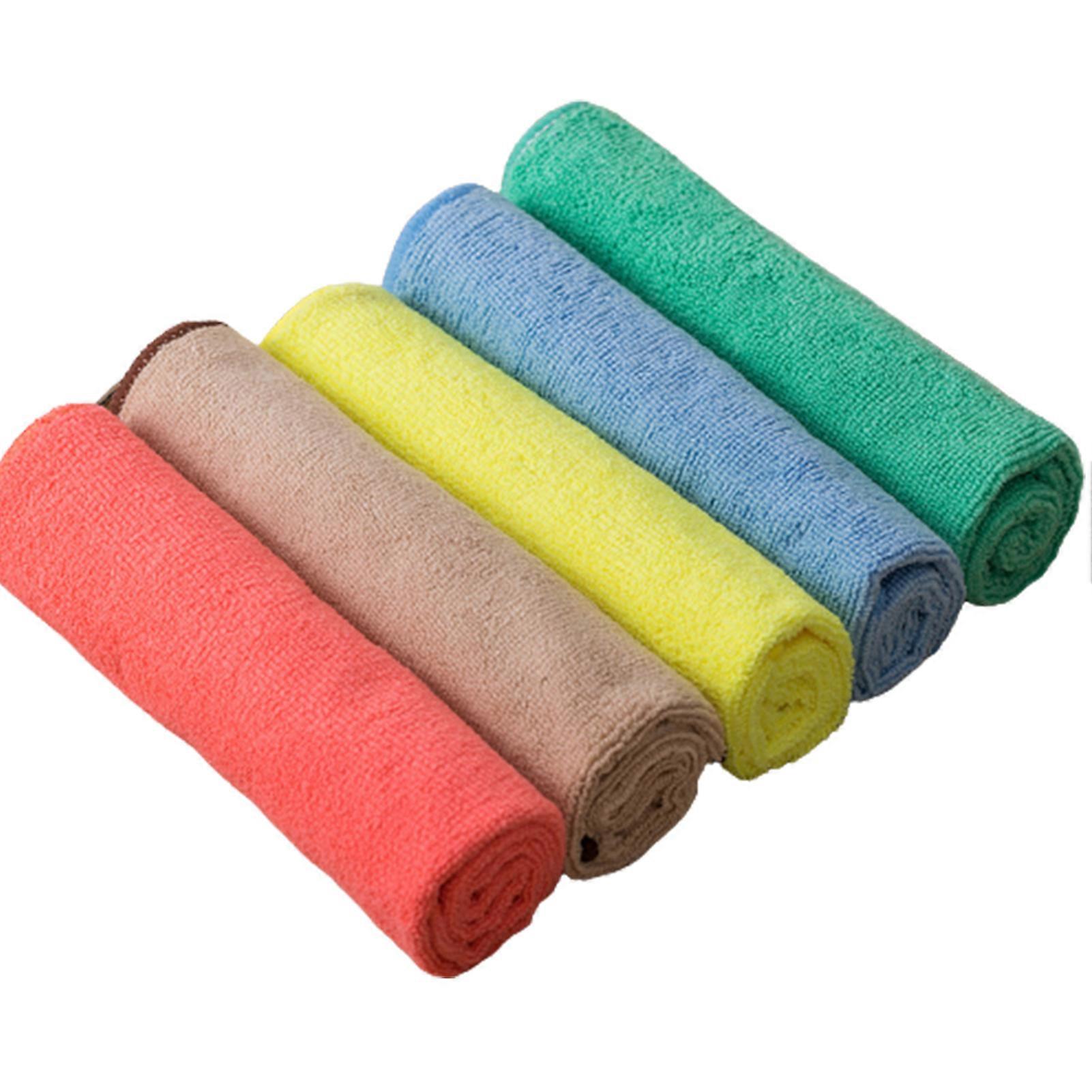 Solid Color Reusable Cleaning Rag Highly Absorbent Cleaning Cloths ...