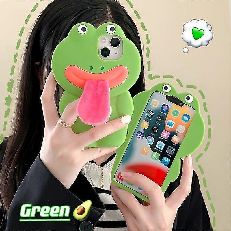 3D Funny and Silly Weird Frog Phone Cases [3D Plush Tongue] Ugly Phone ...