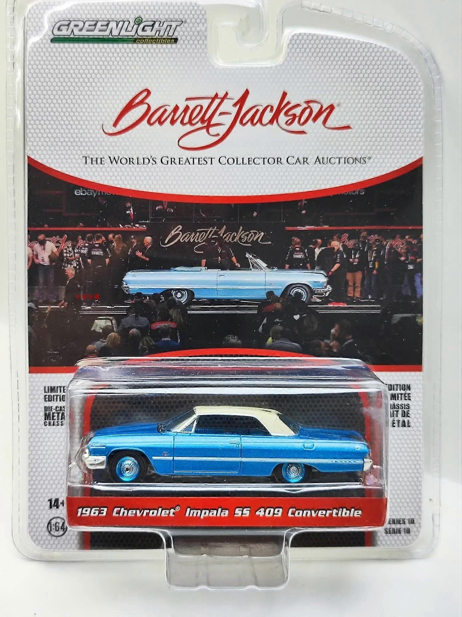 Model 1:64 1963 Chevrolet Impala SS 409 Convertible - Azure Aqua Poly ...