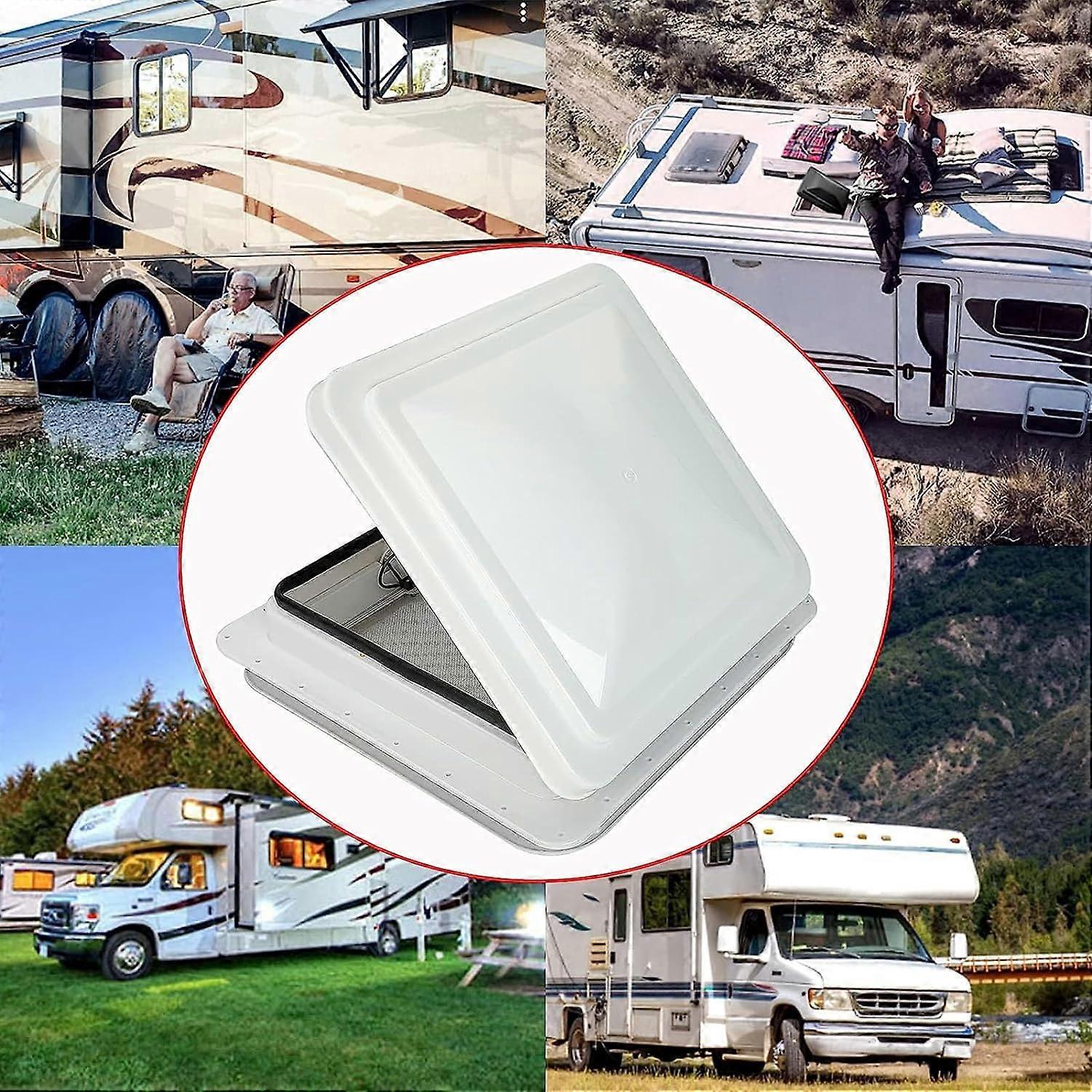 RV Roof Vent Cover, 14 Inch Universal Camper Roof Vent with 12V ...