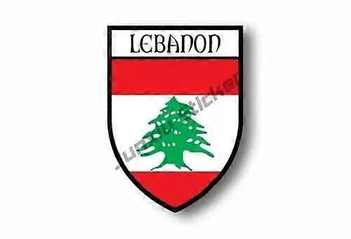 Lebanon Decal Car Accessories Map with Flag Inside Lebanese Sticker ...