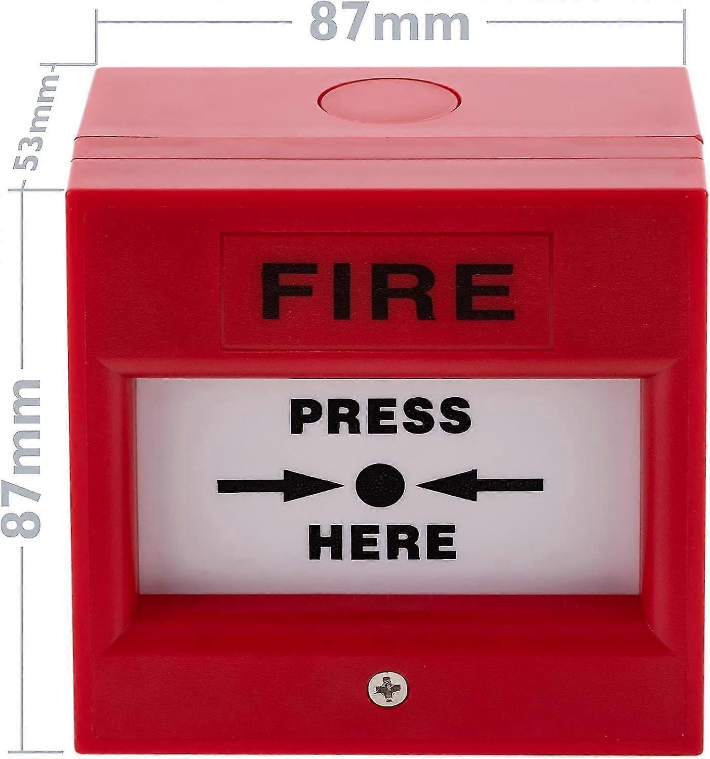 Emergency manual button for fire alarms with LED light | Fruugo UK