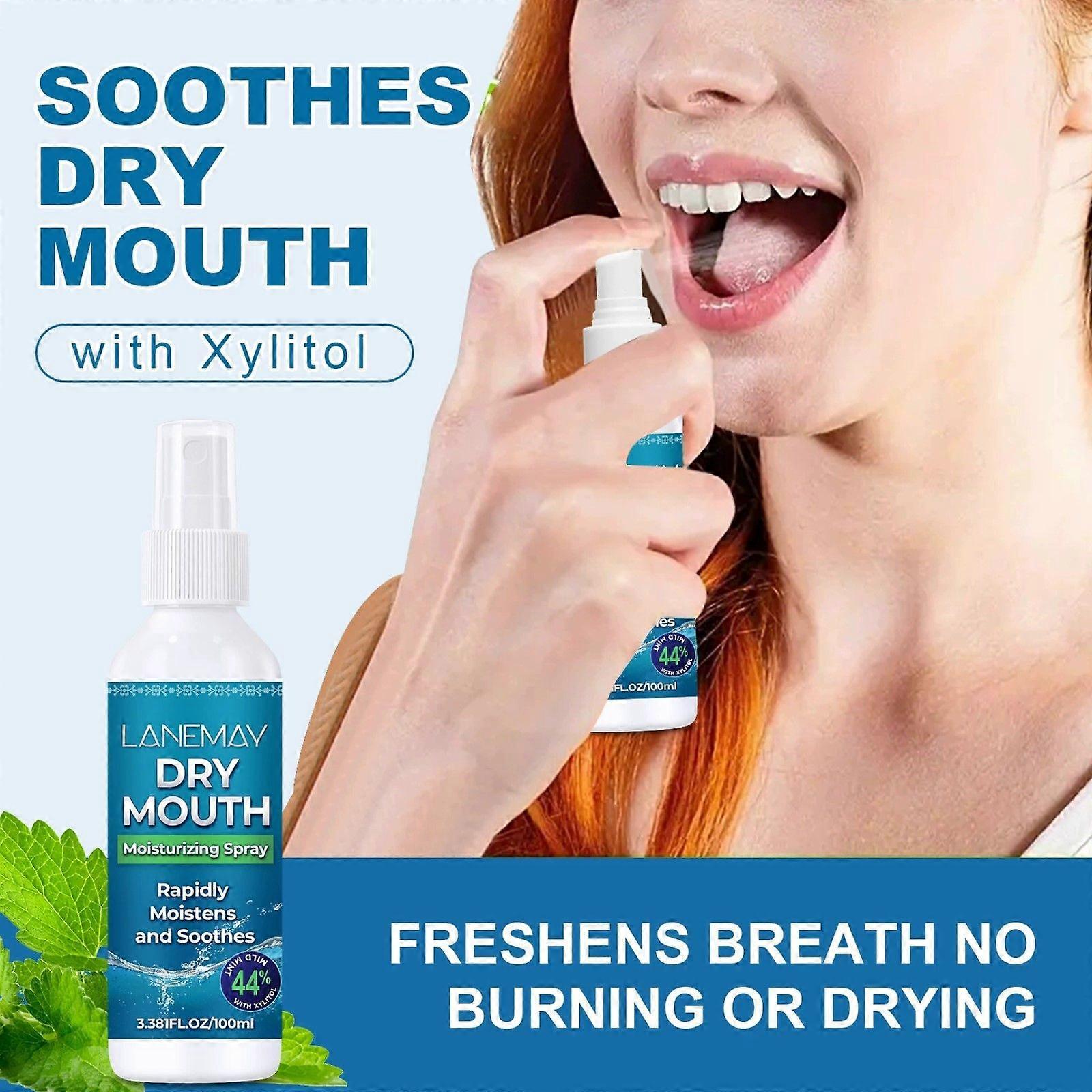Xylitol Dry Mouth Spray - Fresh Breath Mouth Spray with Mint ...