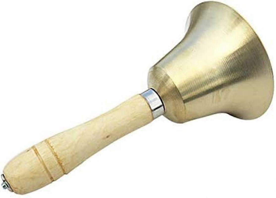 Hand-cranked Class Bell Wooden Handle Rattling Bell Class Copper Bell ...