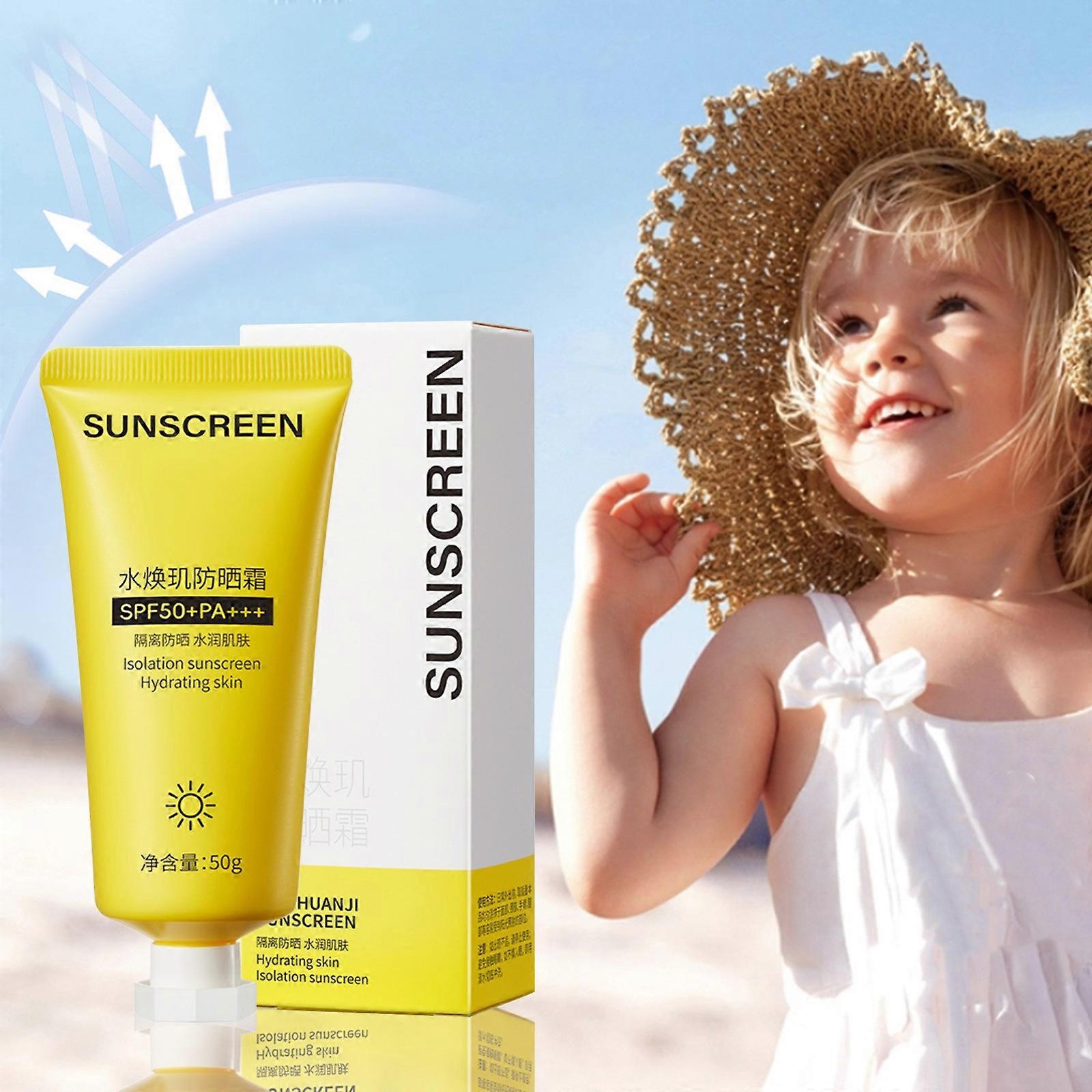 Yellow Tube Spf+ Sunscreen Spray Isolation Protection Water And Sweat ...