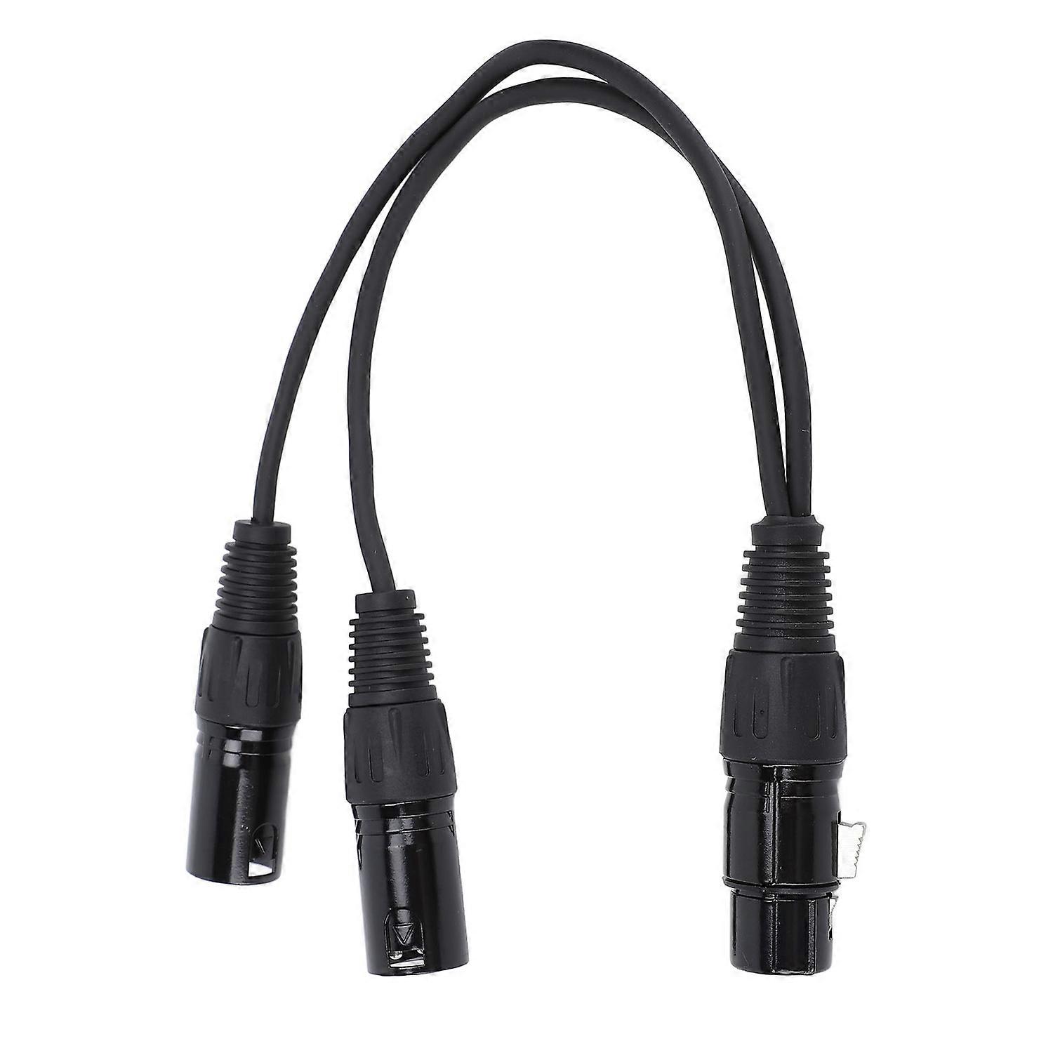 XLR Splitter Cable 3 Pin Female to Dual Male Patch Y Cable Balanced ...