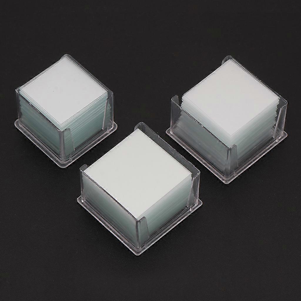 100 Pcs Transparent Square Glass Slides Coverslips Coverslides for ...