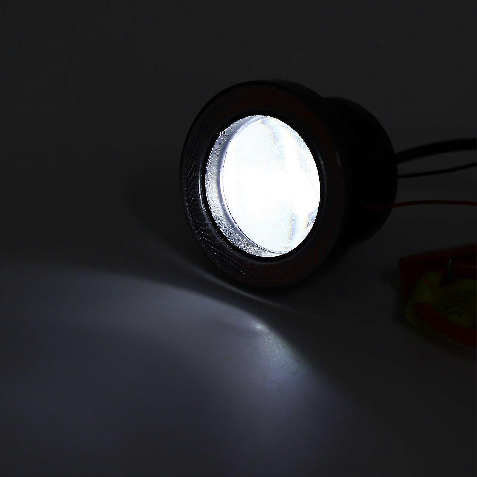 2 Pcs 3in Round LED Fog Light Bulbs High Brightness Angel Eye Projector ...