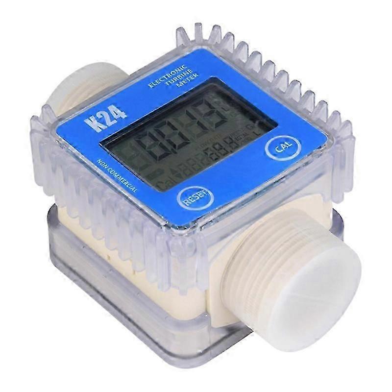 Digital K24 Turbine Oil Fuel Flow Meter Gauge LCD Fuel Flow Meter ...