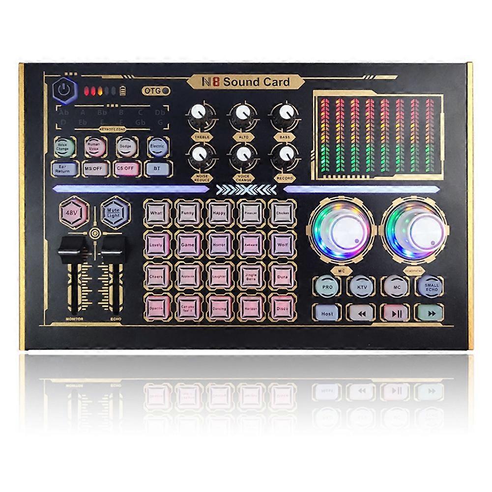 -N8 Professional Recording Sound Card Bluetooth PC Mobile Phone Live ...