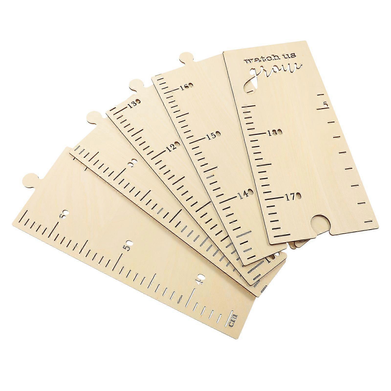 1 Set Puzzle Height Chart Wooden Height Chart Measuring Chart Growth ...