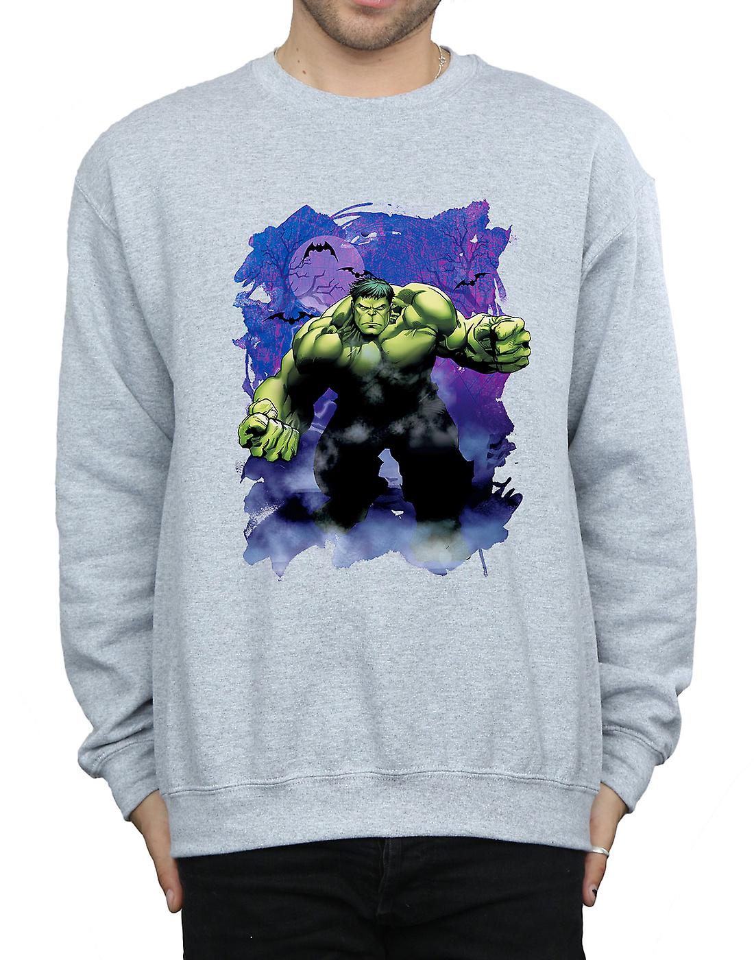 Marvel Men's Hulk Halloween Spooky Forest Sweatshirt | Fruugo US