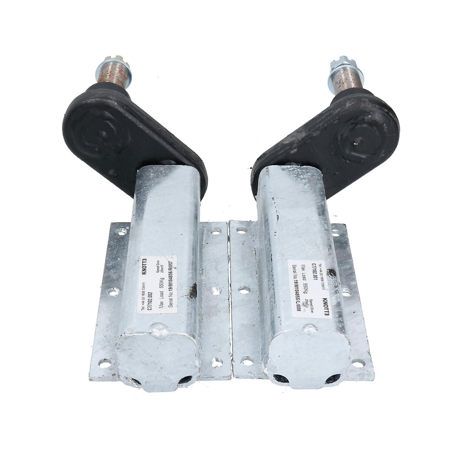 550kg Galvanised Trailer Suspension Unit (Pair) Stub Axle 6 Mounting ...