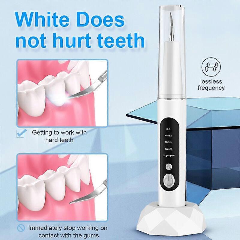 5-speed ultrasonic scale remover with rechargeable base for domestic ...