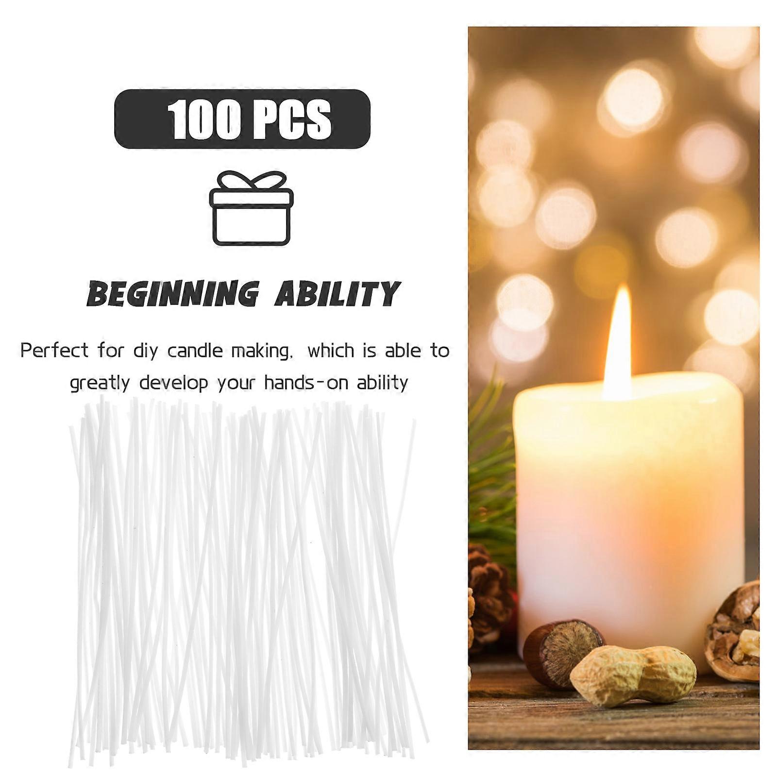 100 Pcs Braid Accessories Candle Wicks For Candle Making Core Braided ...