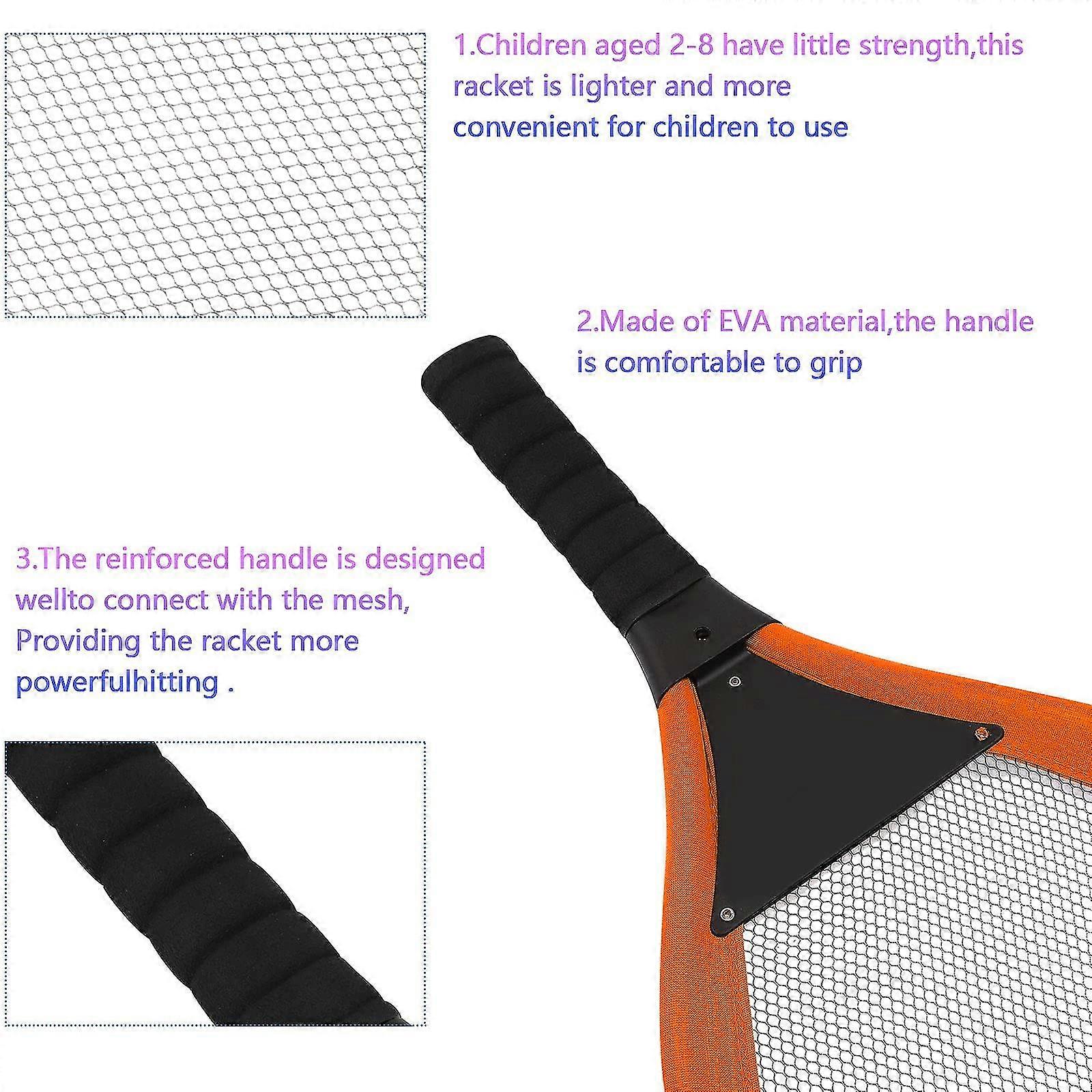 Kids Outdoor Sports, Beach Tennis Racquet Mini Plastic Toy Set | Fruugo UK