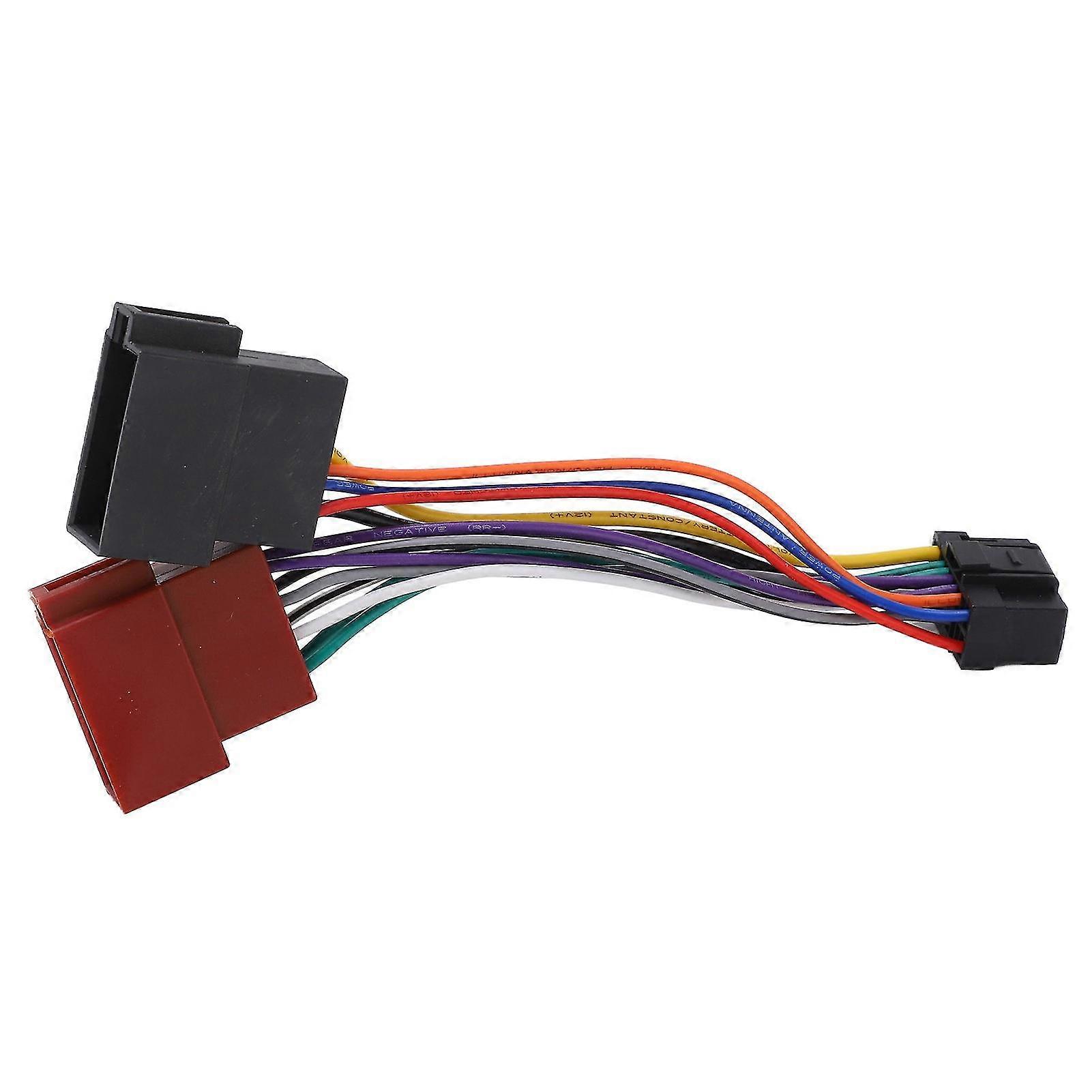 ISO Wiring Harness Connector Adaptor Plug 16 Pin Car Stereo Radio Loom ...