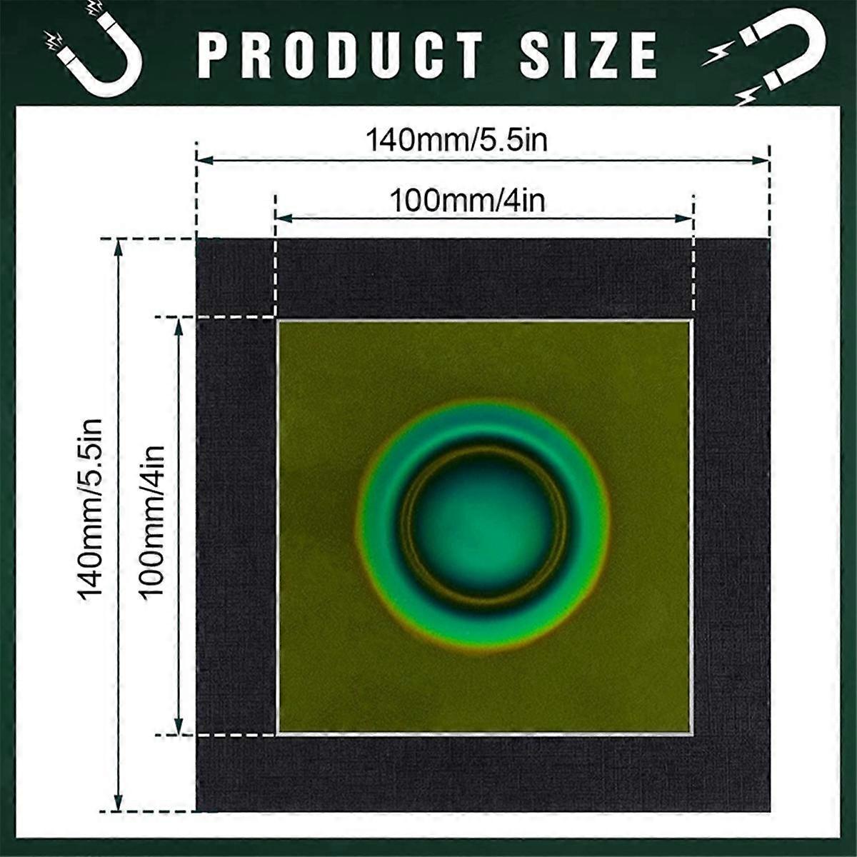 Magnetic Observation Film 4 x 4 Inch Magnetic Film Static Field ...