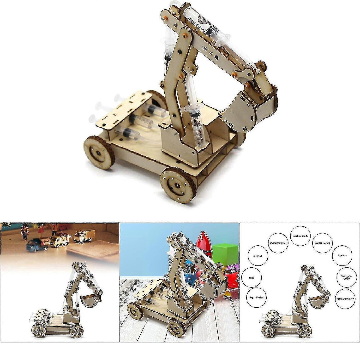 Hydraulic Excavator Wooden Kit, Hydraulic Wooden Excavator Assembly ...