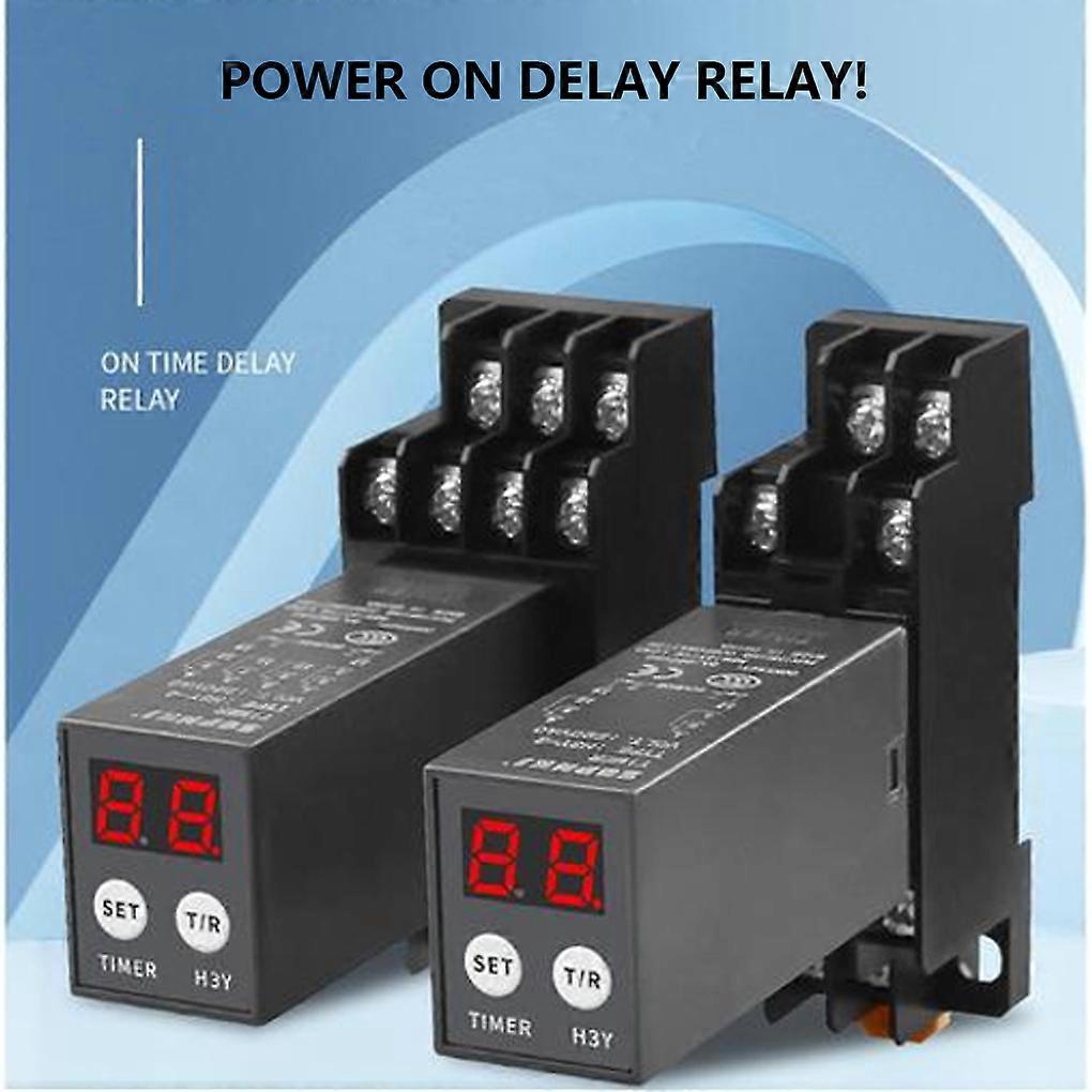 Miniature Power-On Time Delay Relay Electronic Digital Display Power ...