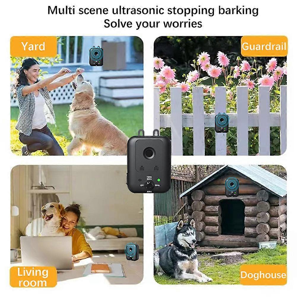 Ultrasonic Anti Bark Device Outdoor Dog Barking Control Stop Repeller ...