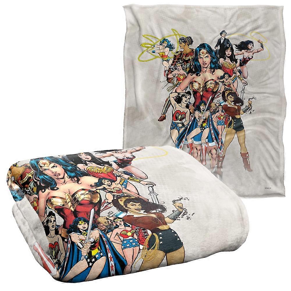 Wonder Woman 75th Collage Silky Touch Super Soft Throw Blanket ...