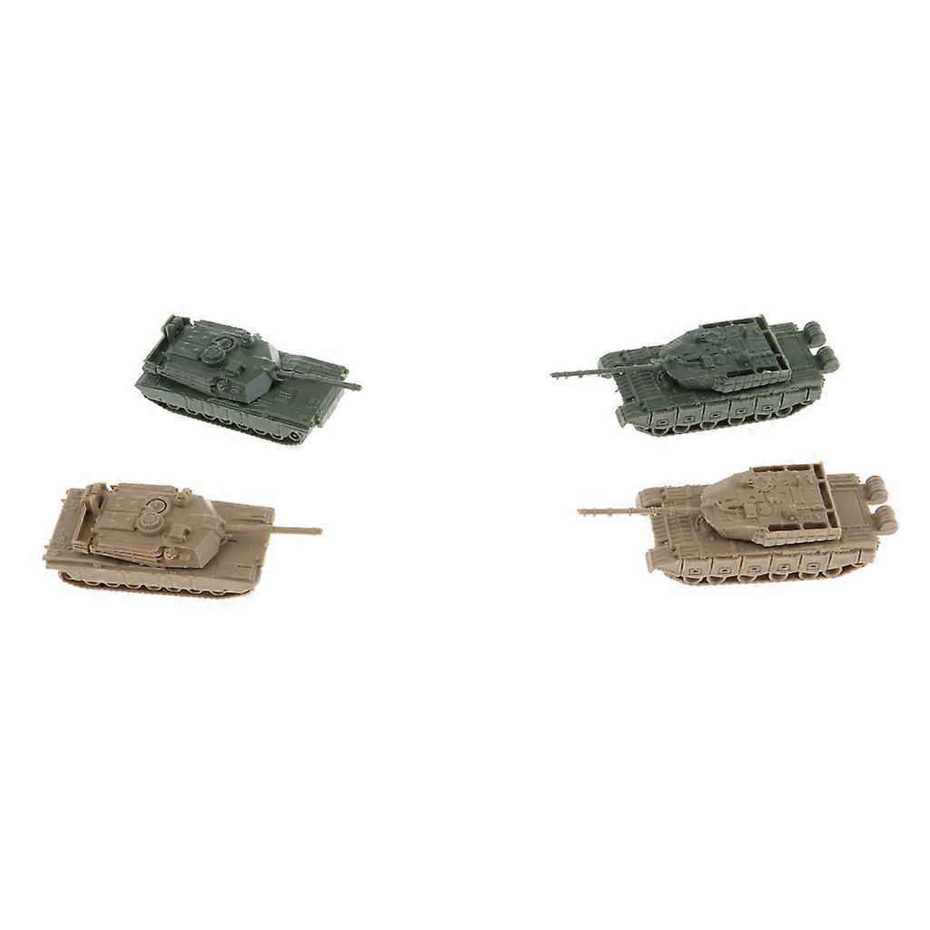 16 Pieces 4D Modern Tank Model 1:144 Color Heavy Tank Sand Table Model ...