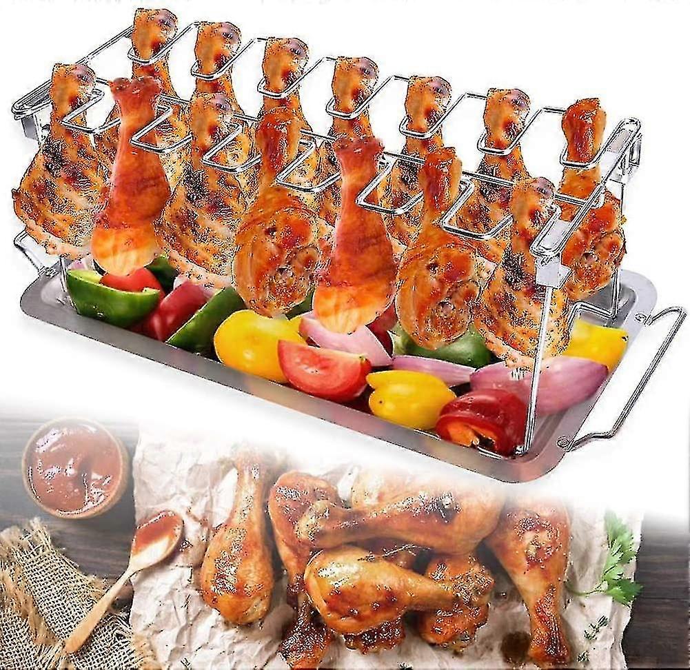 Chicken Wing Rack, Stainless Steel Grilled Chicken Rack, Chicken Leg ...
