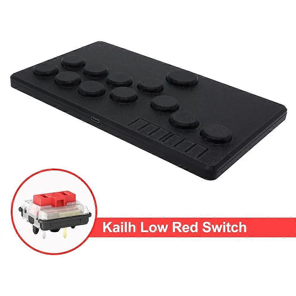 Flatbox Arcade Fight Stick Mini Hitbox Buttons Style SWAP Kailh Switch ...