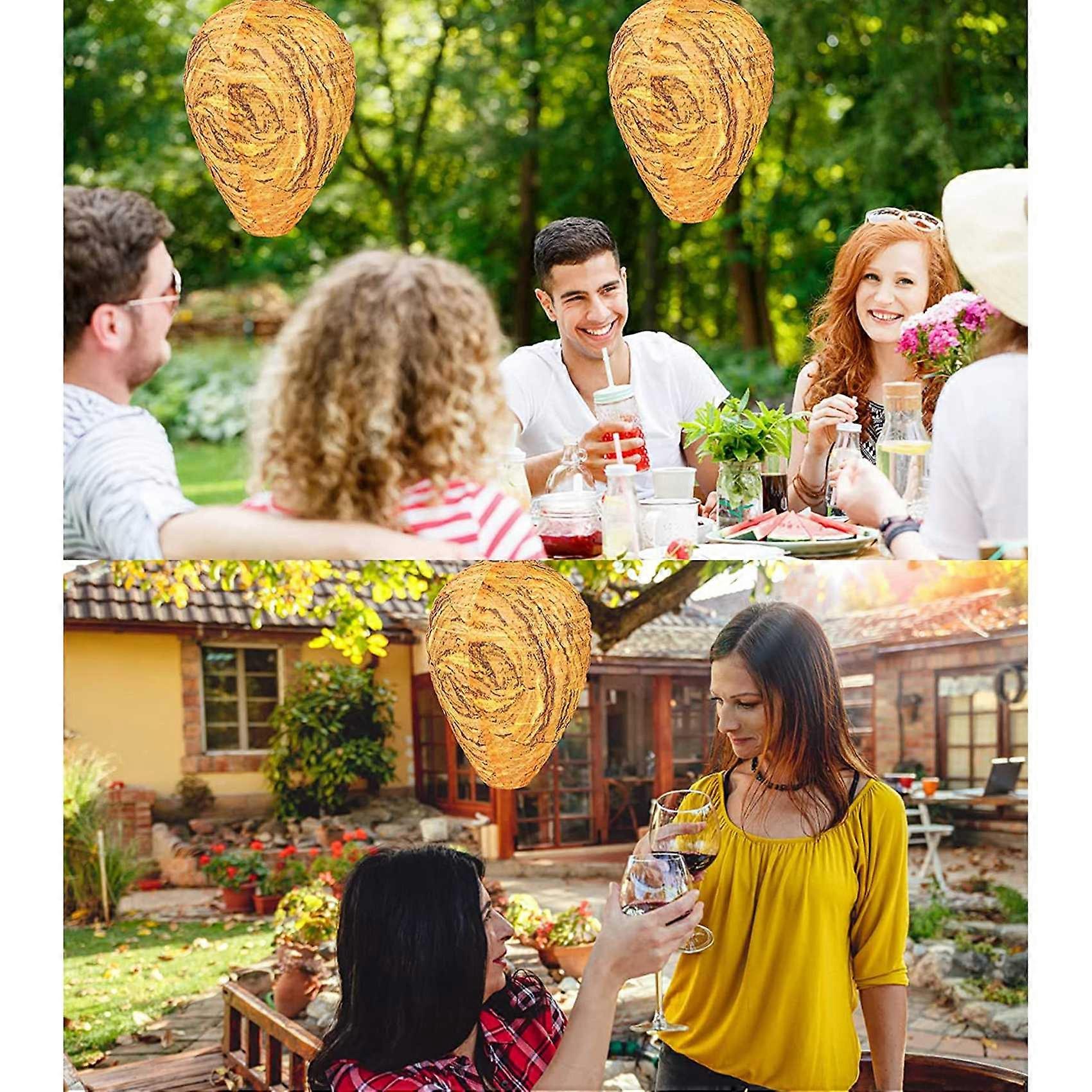 Waterproof Fake Wasp Nest Bait Wasp Trap Suspension Bee Stop and Wasp ...