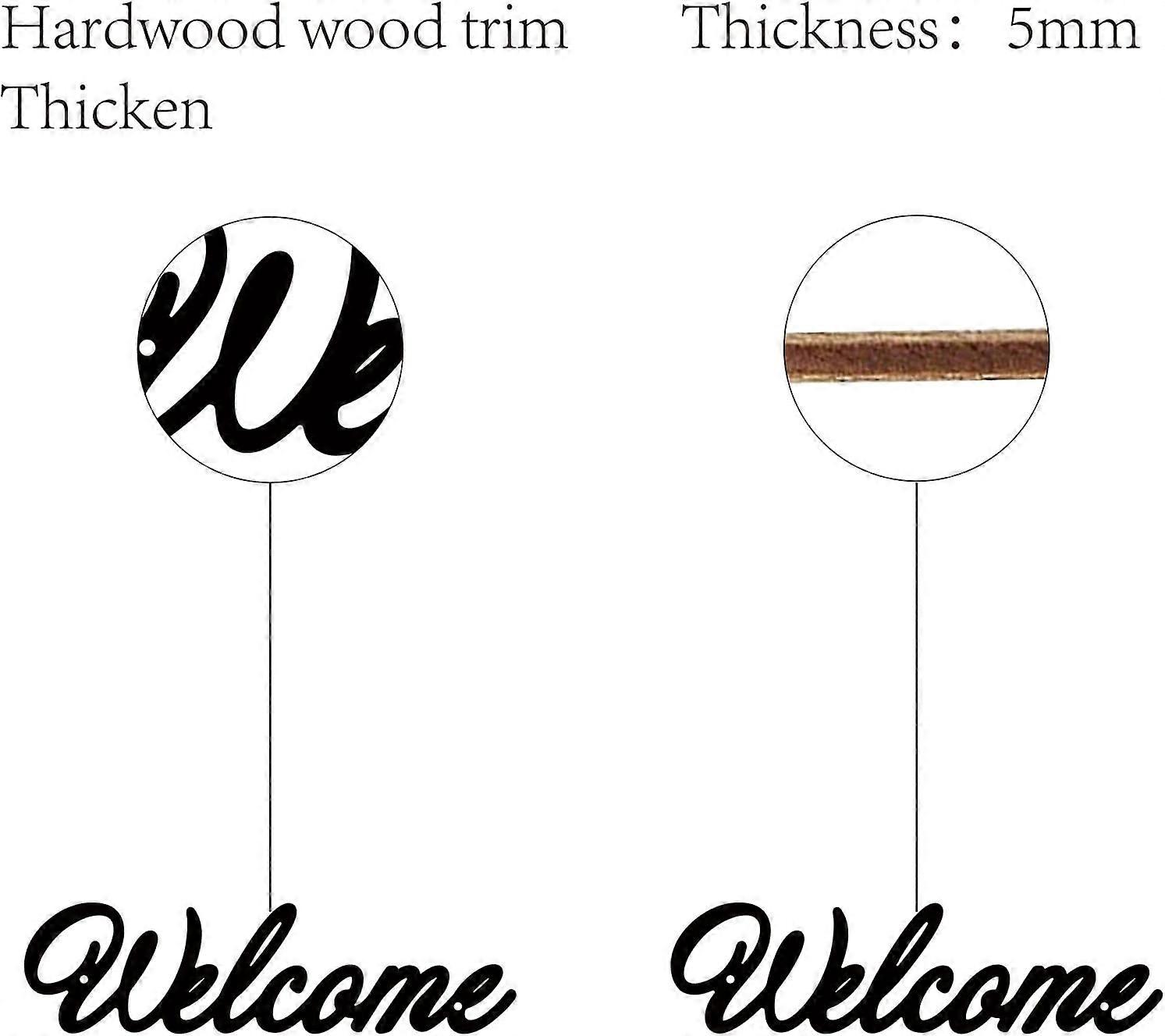Welcome Wooden Letters Cutout Signs Laser Cut Wood Sign Art Words ...
