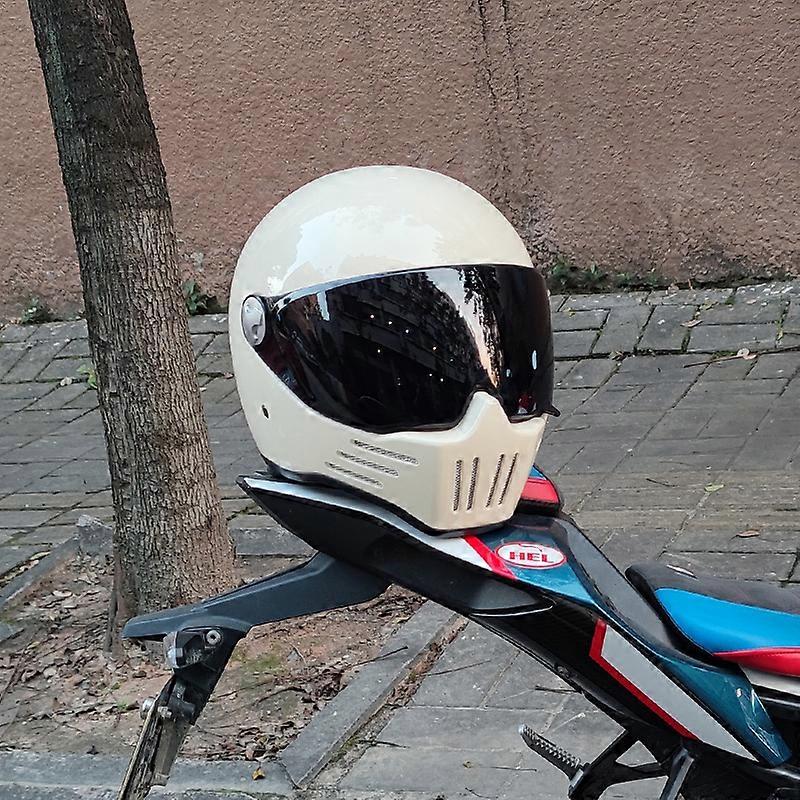 Retro motorcycle helmet ABS Light cruiser full coverage helmet for men ...