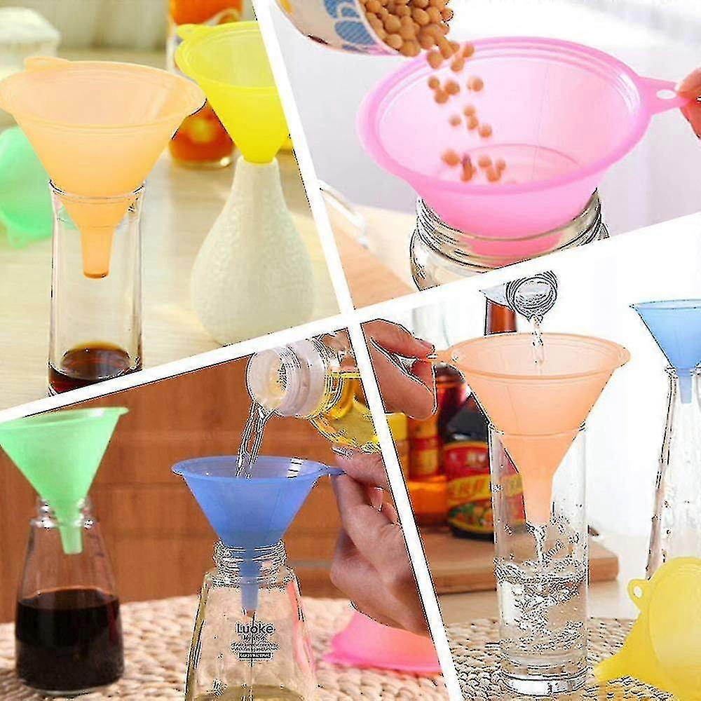 Kitchen Funnel, 5 Piece Colorful Plastic Funnel Set, Kitchen Funnel Set ...