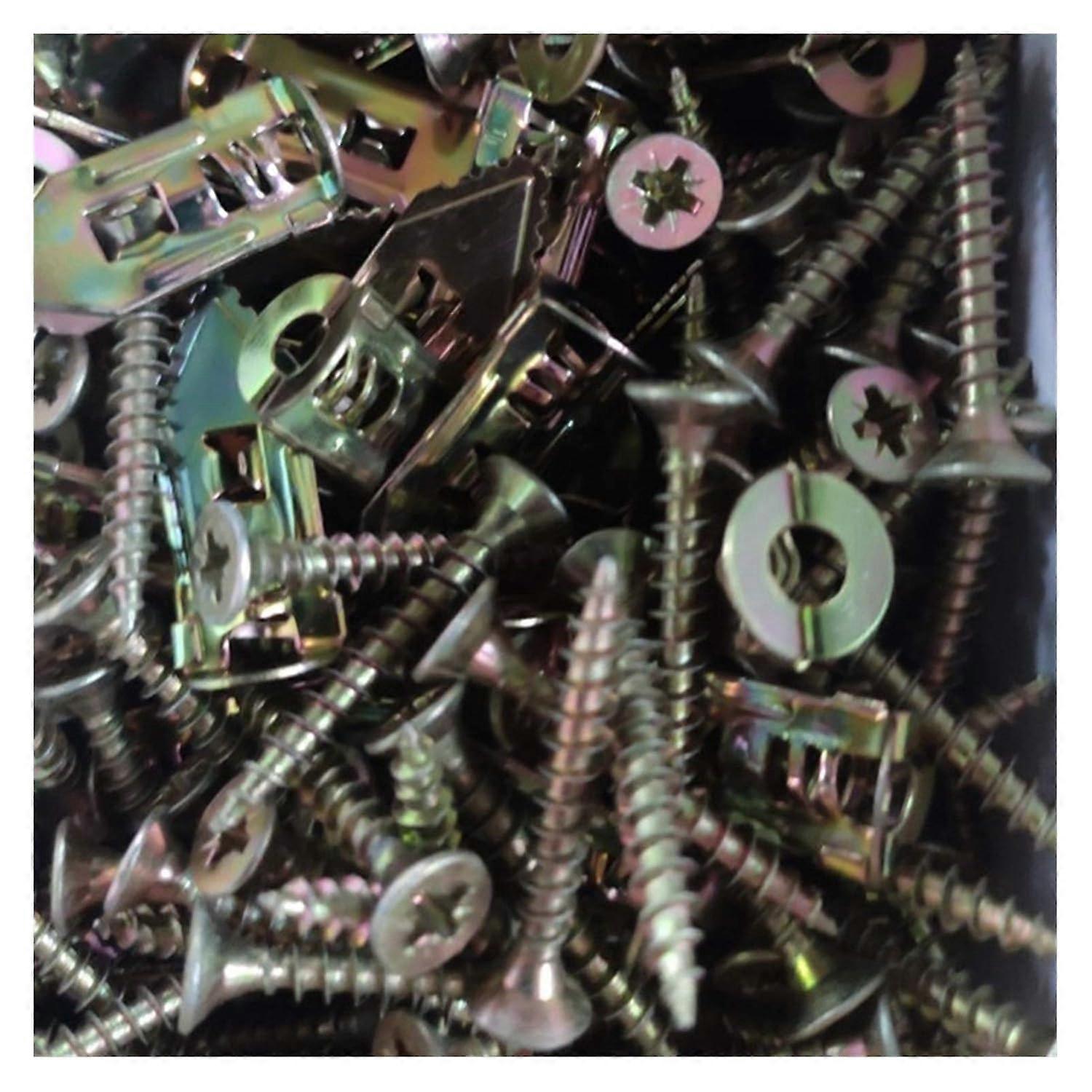 Expansion Screw Bolts,100PCS Metal Cavity Anchor Bolt Gypsum Expansion ...