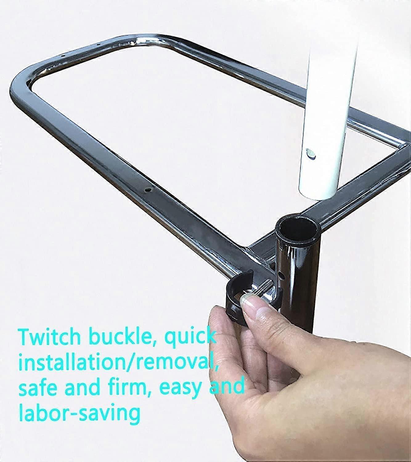 Steel Bed Railing Bed Support Bar, Removable Armrest, With Storage Bag ...