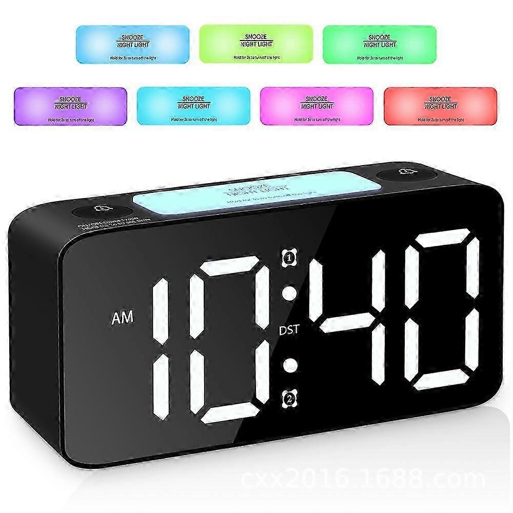 Super Loud Alarm Clock for Heavy Sleepers Adults Digital Clock with 7 ...