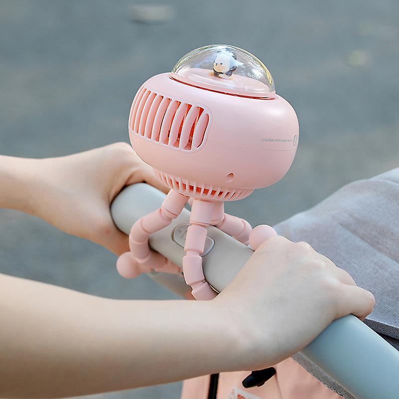 Stroller Fan Children Shaking Head Octopus Leafless Electric Fan ...