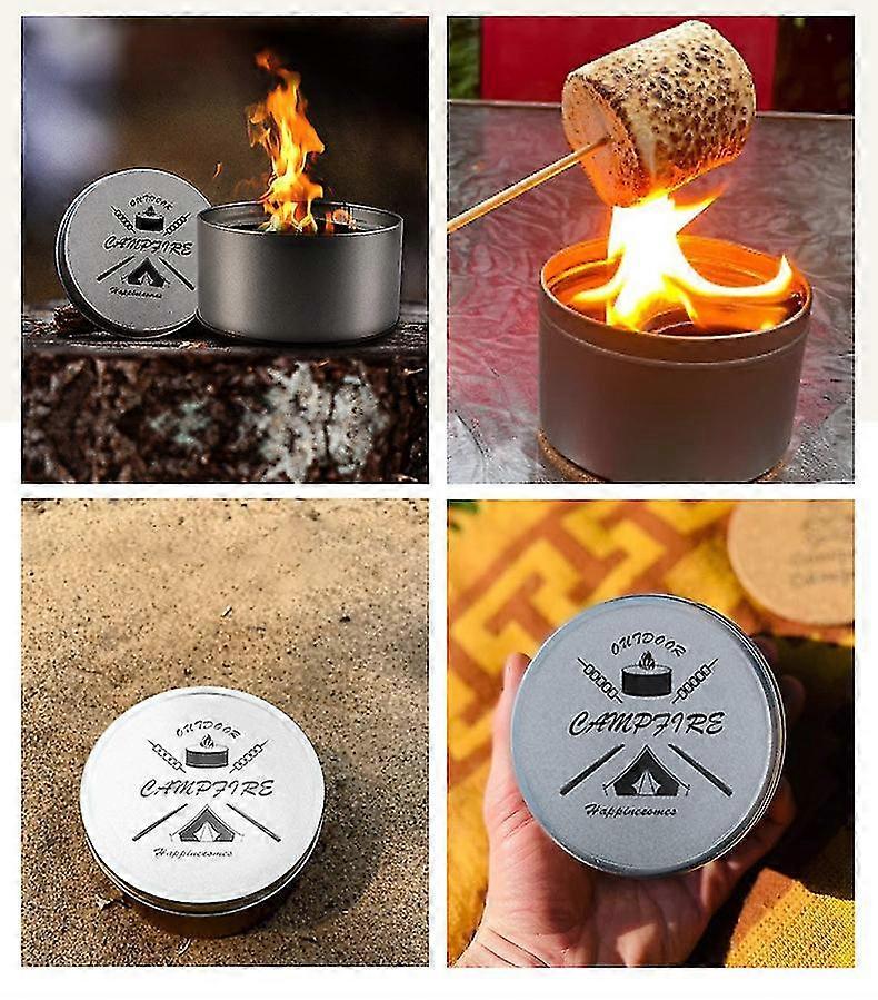 Portable Campfire Candles Smokeless Compact Fire Pit For Hiking Picnic ...