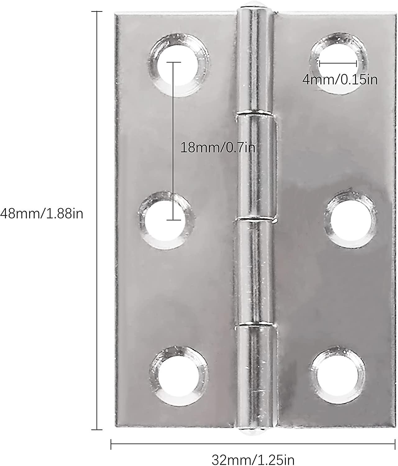 Pack of 10 hinges stainless steel piano hinge folding hinges cabinet ...