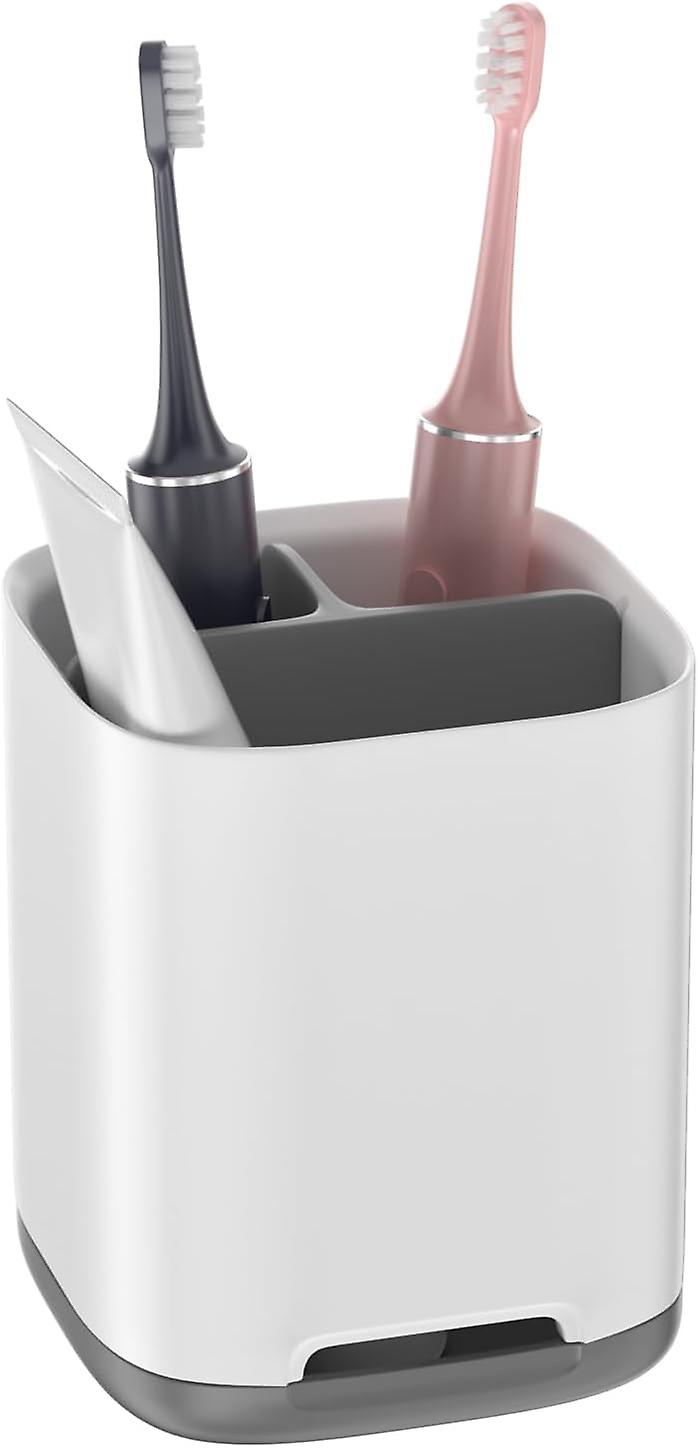 Toothbrush Holder, Toothpaste Holder With Non-slip Bottom 3 Slots ...