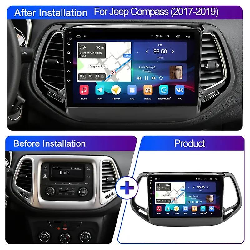 2din Android Carplay Radio Multimidia Video Player For Jeep Compass 2 ...