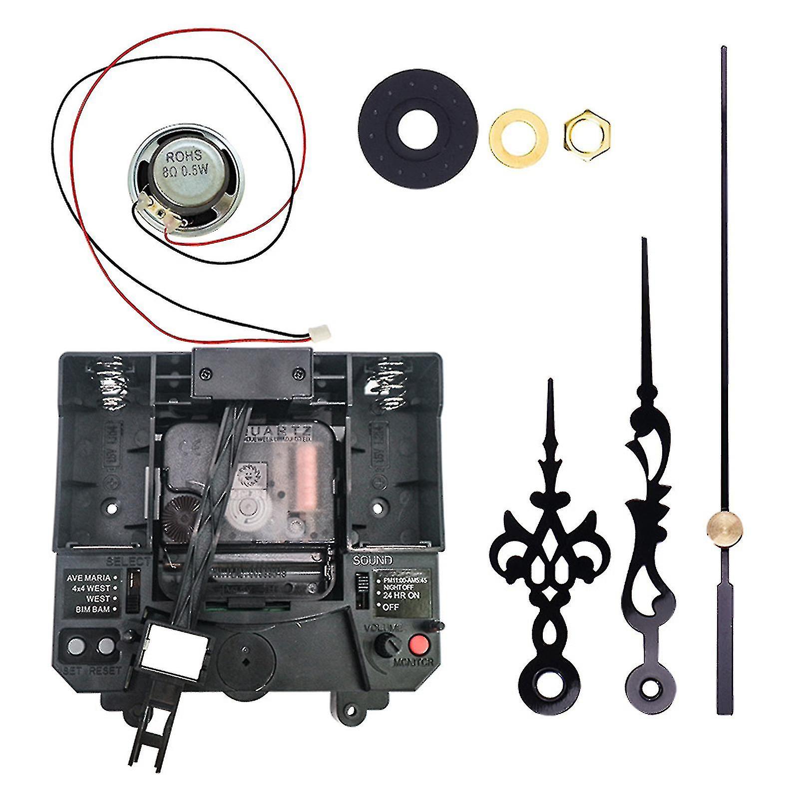 Clock Mechanism Sweep Swing Trigger Power Movement With Chime Music Box ...