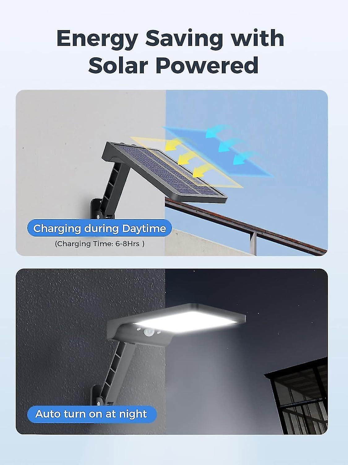 Lampe Solaire Exterieur,led Avec Dtecteur De Mouvement Avec 3 Modes Rglables Ip65 Tanche ...