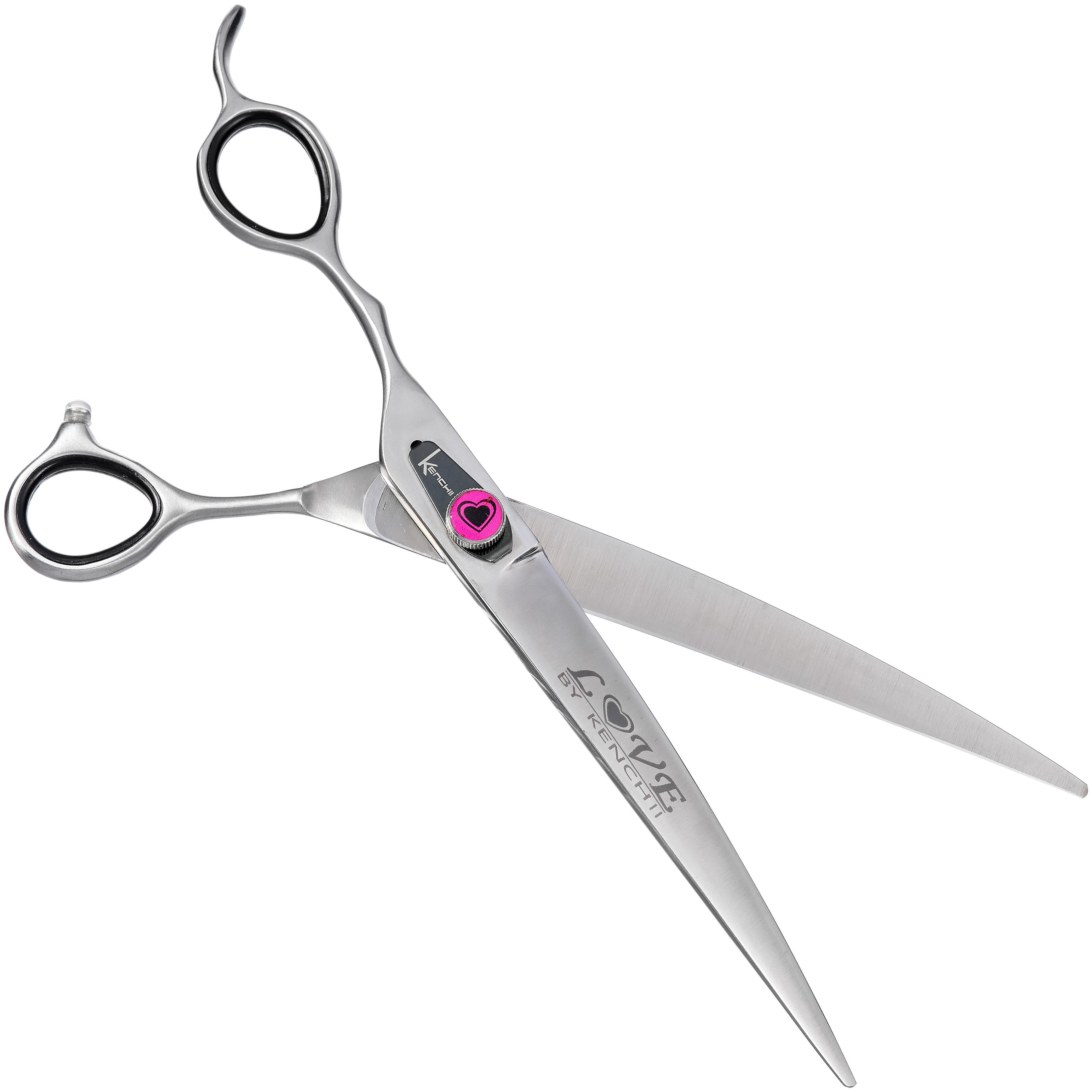 Kenchii Love Curved Left Handed Scissors - Perfect for Intricate Areas ...