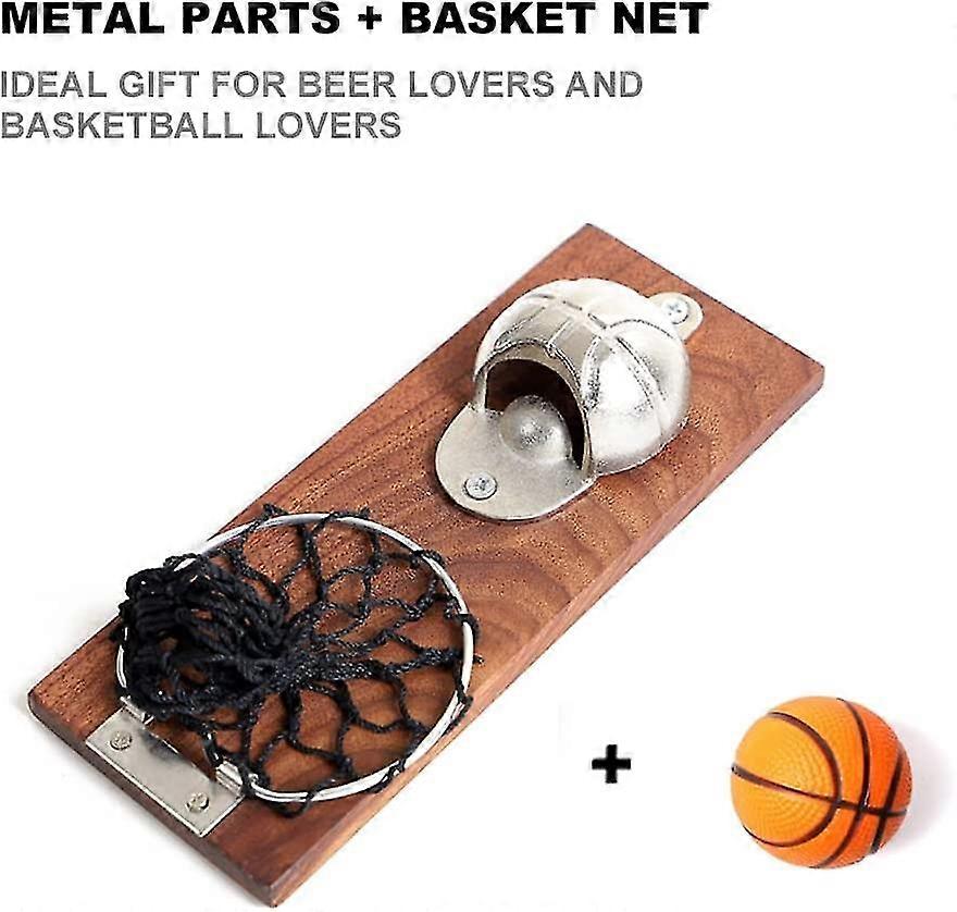 Basketball Hoop Bottle opener wall mounted,Bottle Cap Collector With ...
