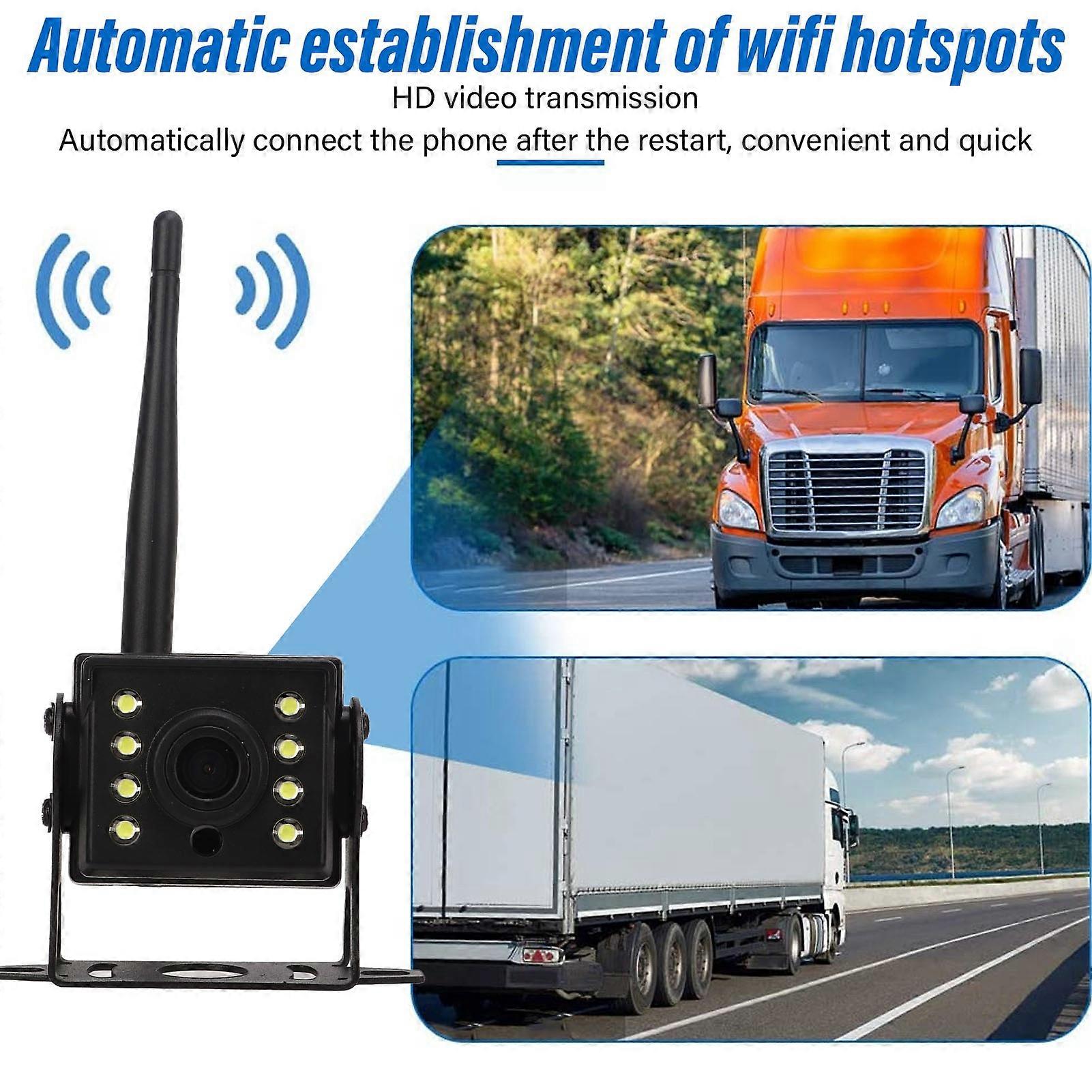 WIFI 12V TO 24V Wireless Backup Camera Waterproof HD IR Night Vision ...