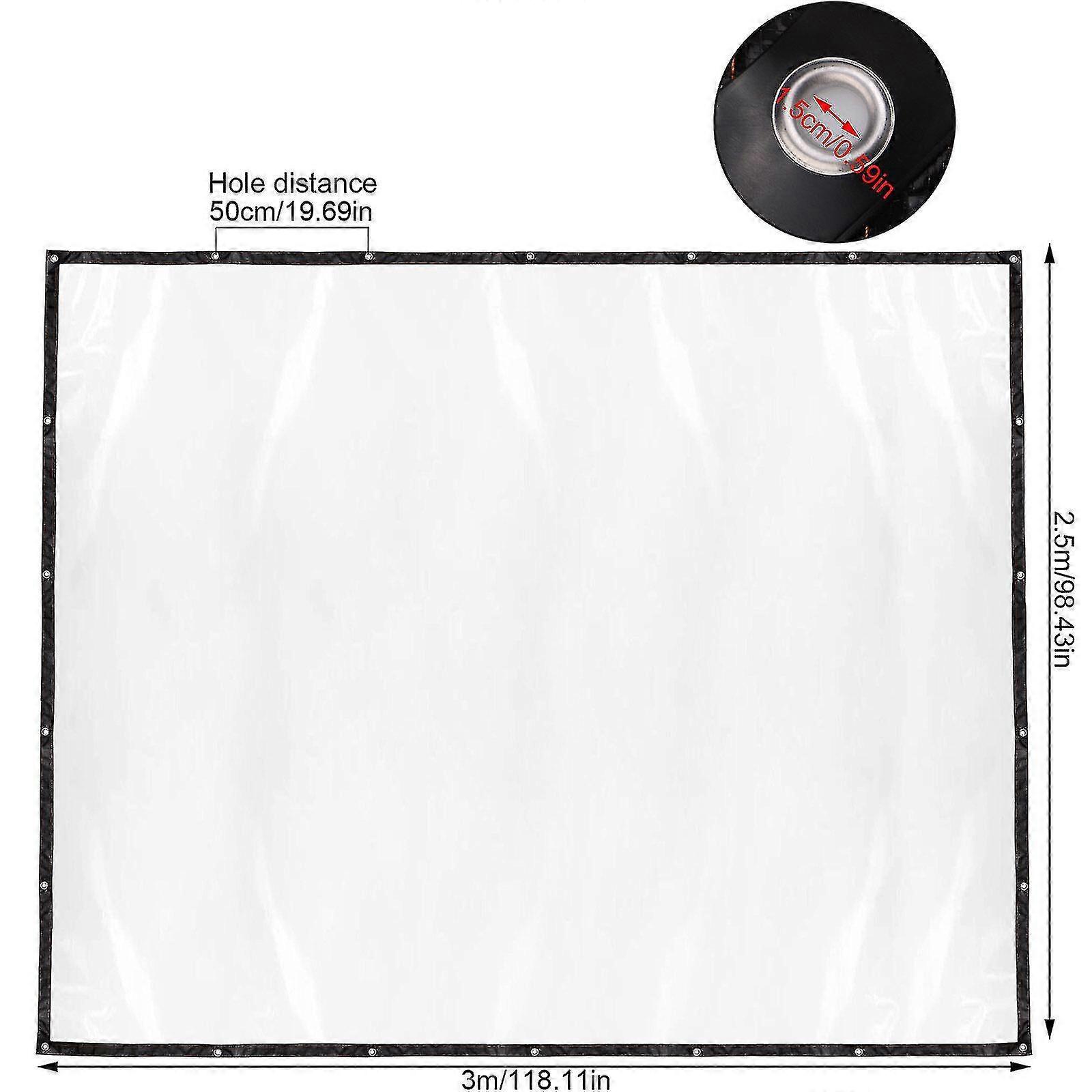 Outdoor Clear Tarp Curtain Waterproof Wind-proof Transparent Vinyl Tarp ...