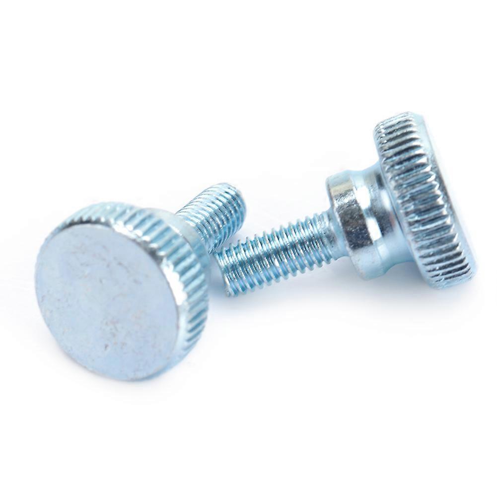 50 PCS M5 Carbon Steel Step Hand Screw Flat Knurled Head Thumb Screws ...